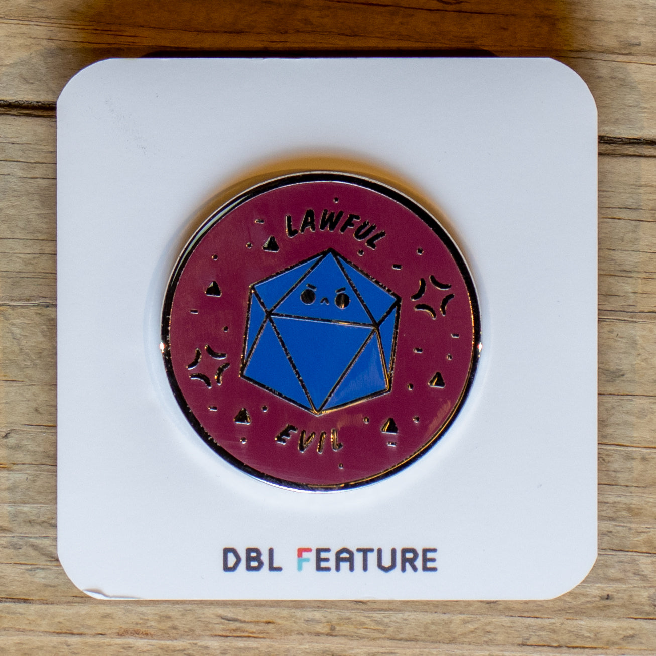 DBL Feature - Lawful Evil Enamel Pin – Mox Boarding House