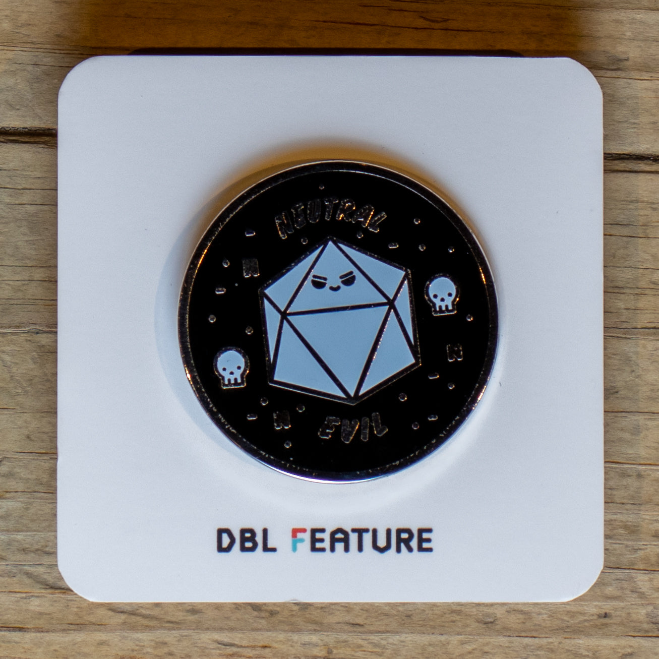 DBL Feature - Neutral Evil Enamel Pin – Mox Boarding House