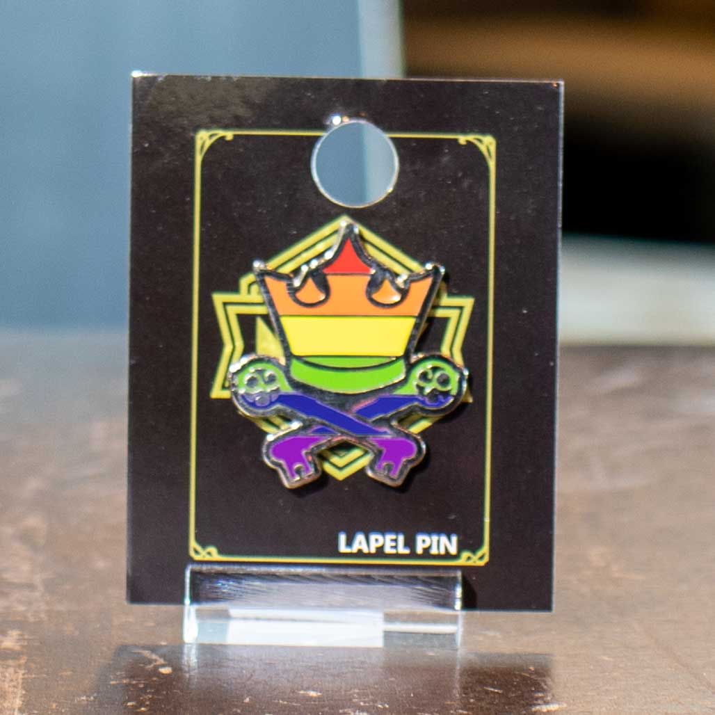 Rainbow Crown & Keys Mox Pin – Mox Boarding House